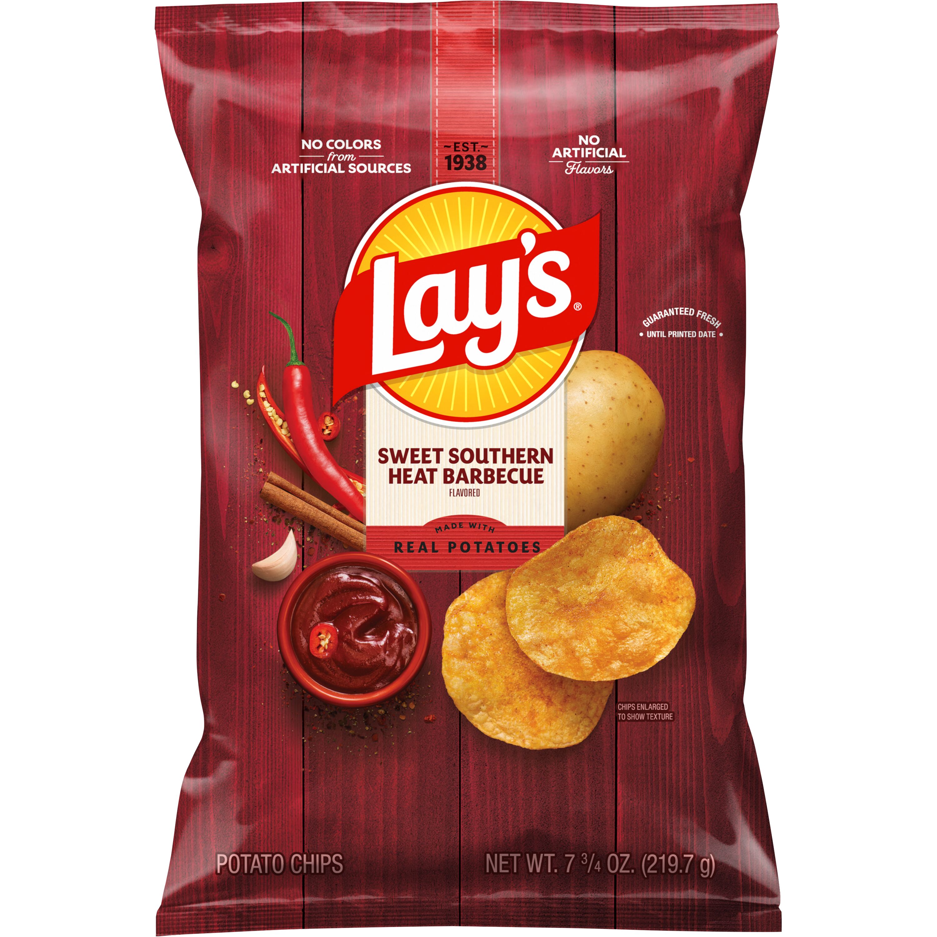 Lay's® Sweet Southern Heat Barbecue Flavored Potato Chips - Shop Now at ...