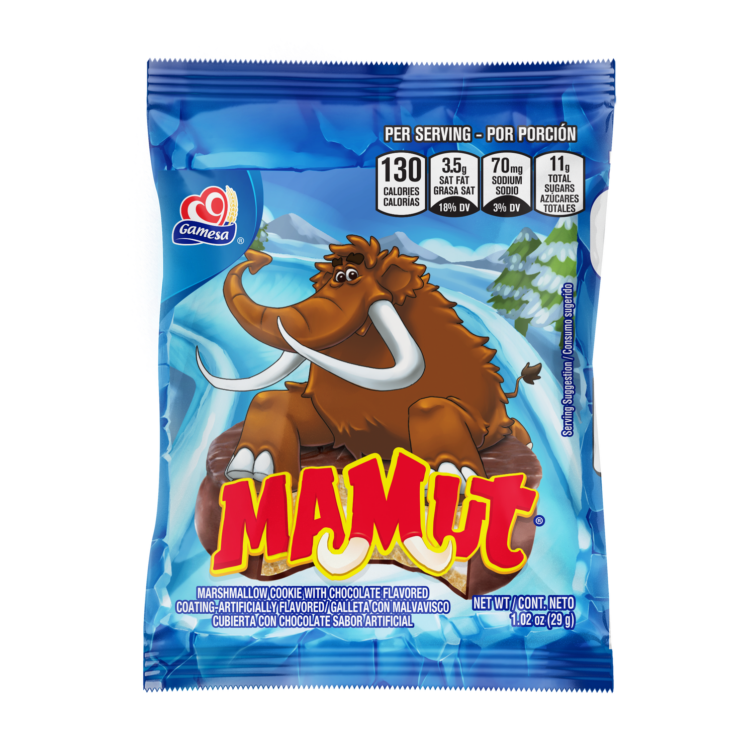 Gamesa Mamut Marshmallow Cookie with Chocolate Flavored Coating - Shop ...