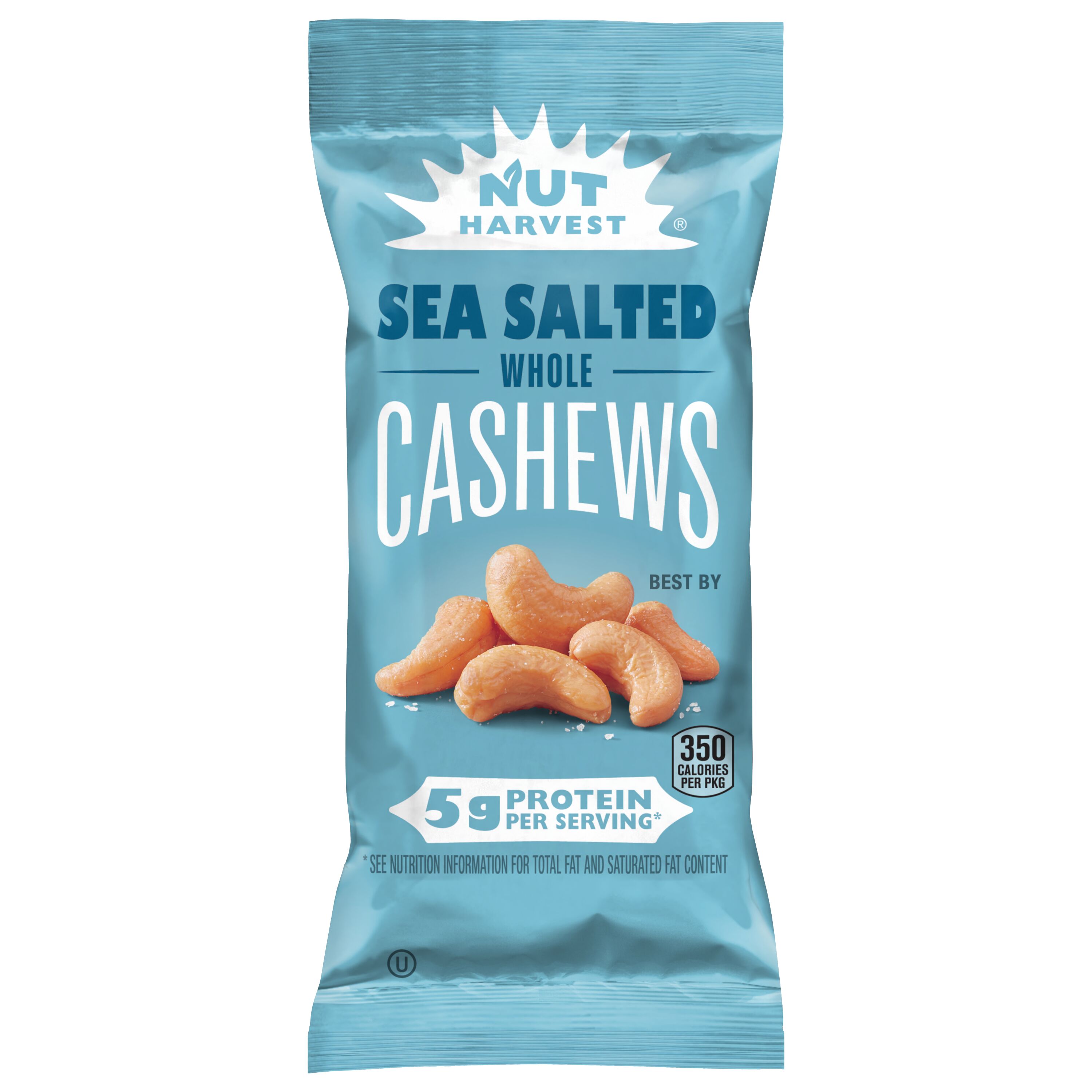 Nut Harvest® Sea Salted Whole Cashews, 8 Count - Shop Now at Snacks.com