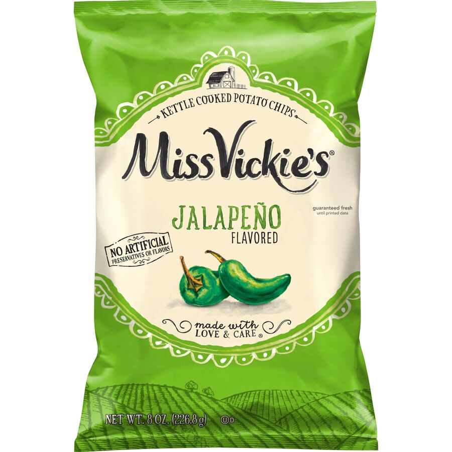 Miss Vickie's® Jalapeno Flavored Potato Chips - Shop Now at Snacks.com