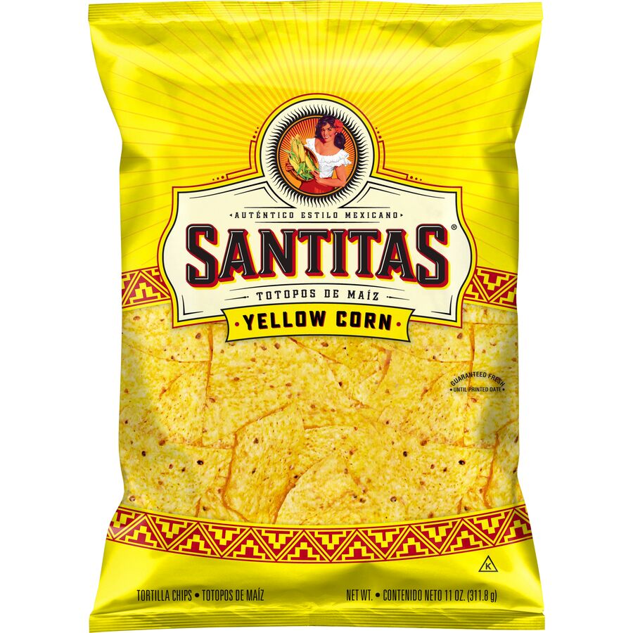 Santitas® Yellow Triangles Flavored Tortilla Chips - Shop Now at Snacks.com
