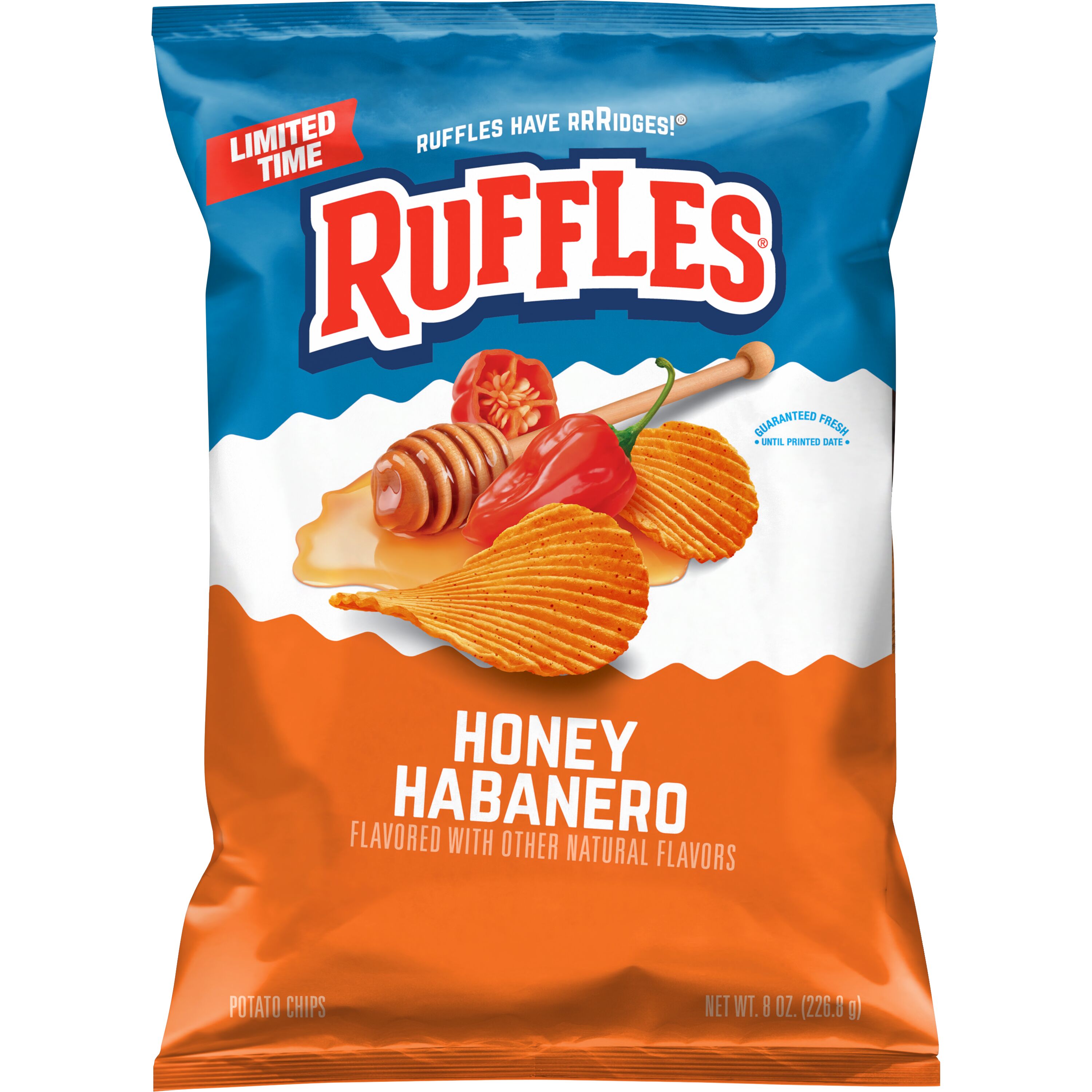 Ruffles® Honey Habanero Flavored Potato Chips - Shop Now at Snacks.com