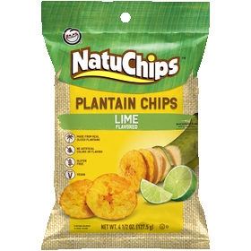 Natuchips Lime Flavored Plantains Chips - Shop Now at Snacks.com