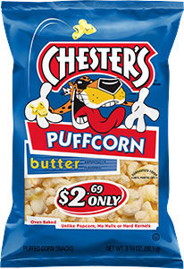 Chester's® Puffcorn Butter Flavored Corn Snacks - Shop Now at Snacks.com