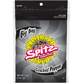 Spitz® Cracked Pepper Flavored Sunflower Seeds - Shop Now at Snacks.com