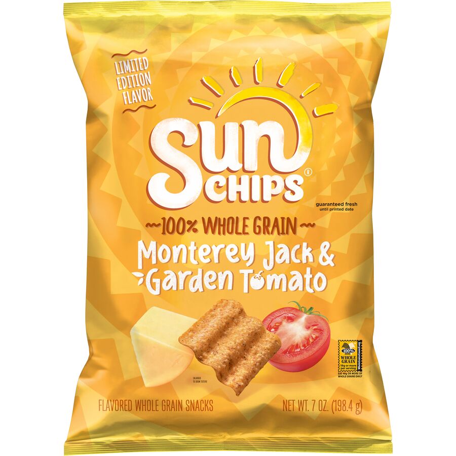 SunChips® Monterey Jack & Garden Tomato Flavored Whole Grain Snacks ...