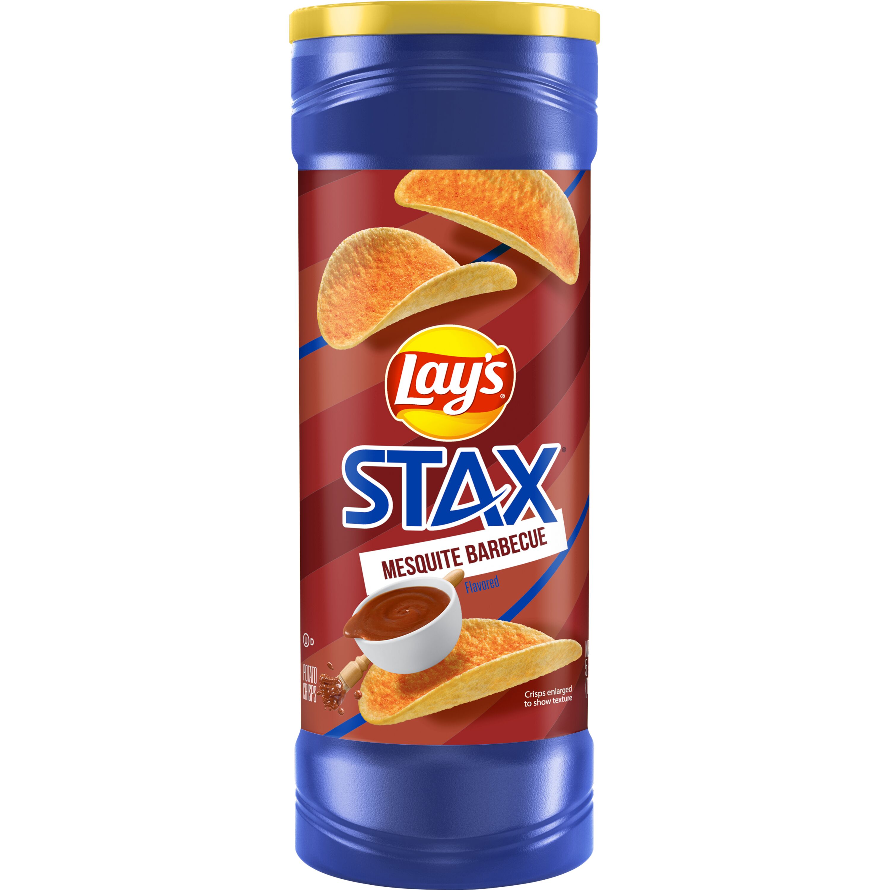 Lay's Stax Potato Crisps Mesquite Barbecue Flavored - Shop Now at ...