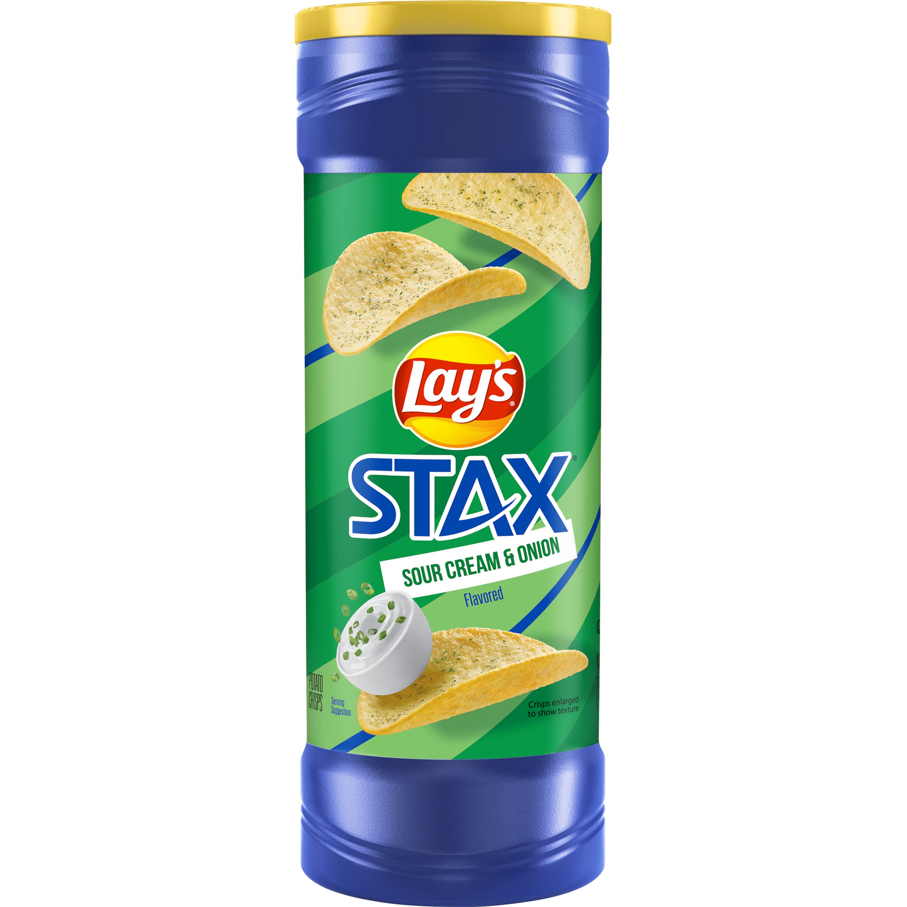 Lay's Stax Potato Crisps Sour Cream & Onion Flavored - Shop Now at ...
