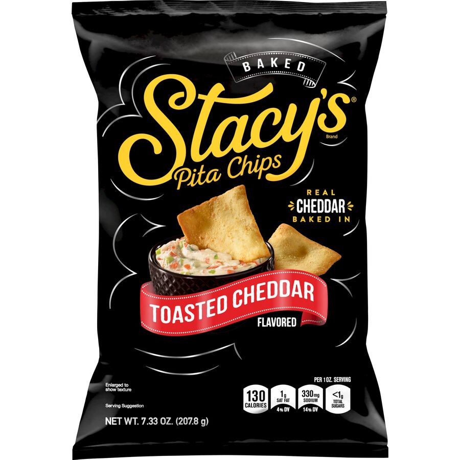 Stacy's® Toasted Cheddar Baked Pita Chips - Shop Now at Snacks.com