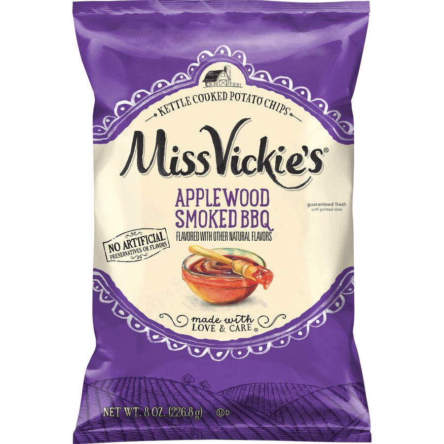 Miss Vickie's® Applewood Smoked BBQ Flavored Potato Chips - Shop Now at ...
