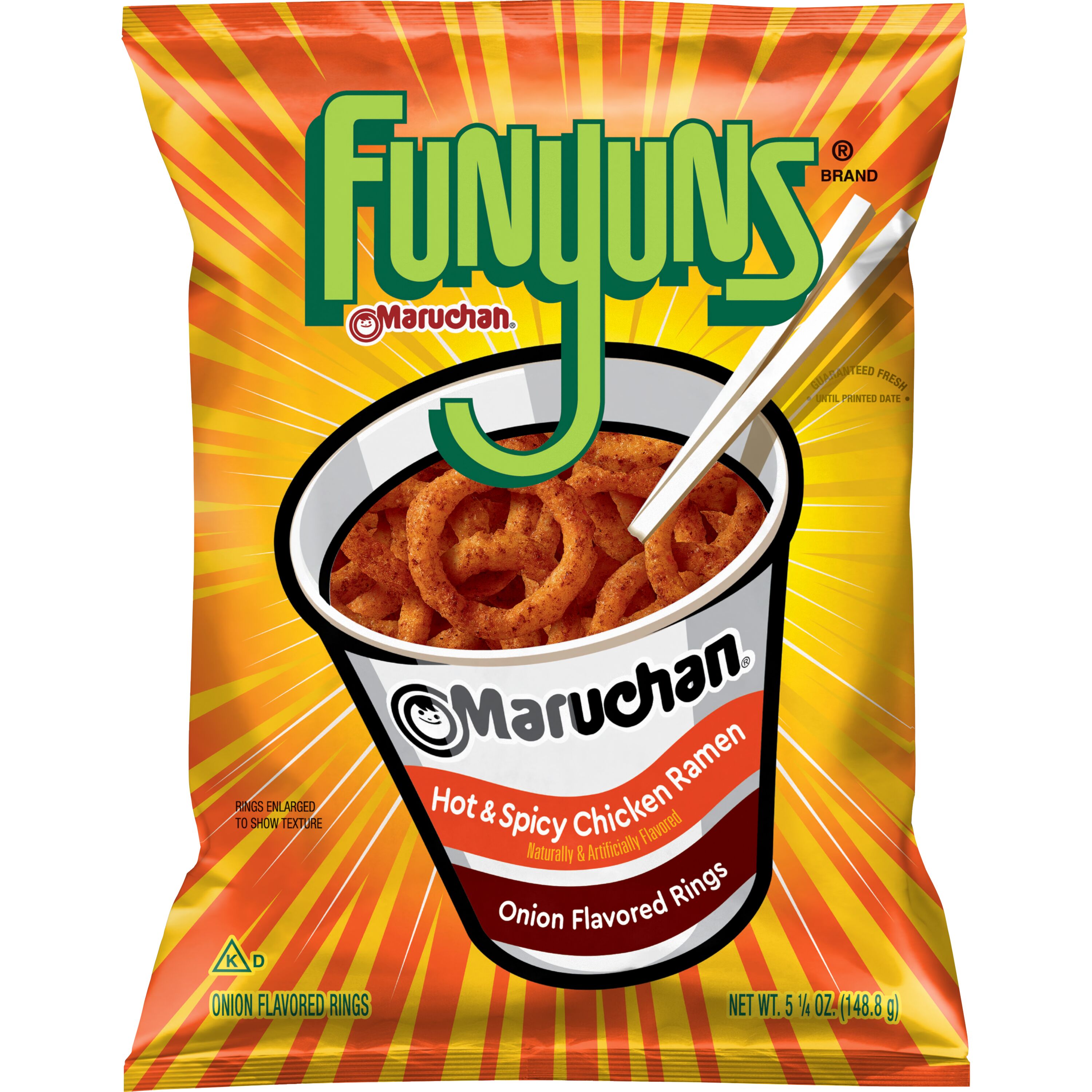 Funyuns® Maruchan Hot & Spicy Chicken Ramen Flavored Onion Rings - Shop ...