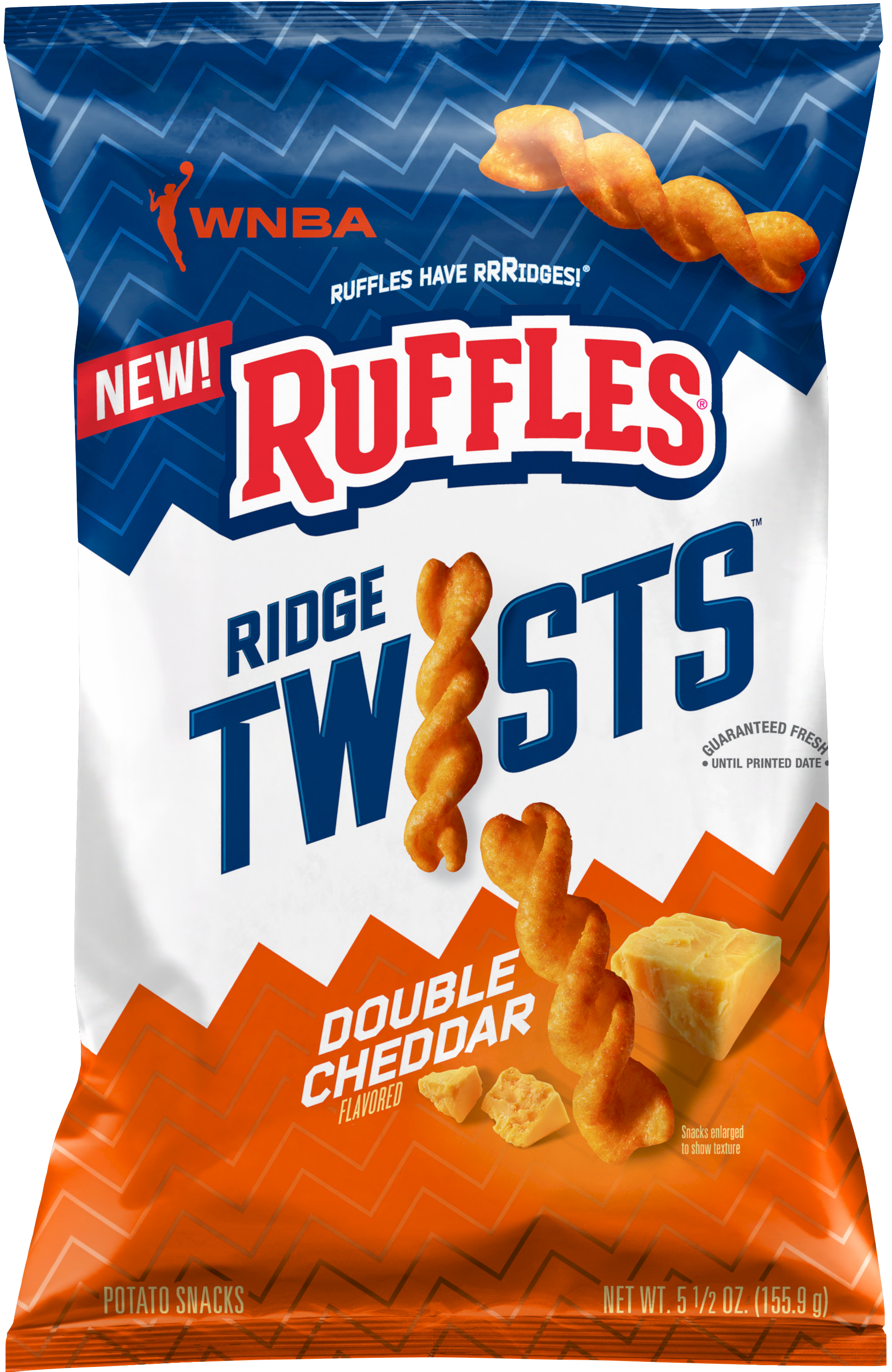 5.59 MT RUFFLES RIDGE TWISTS DOUBLE CHEDDAR - Shop Now at Snacks.com